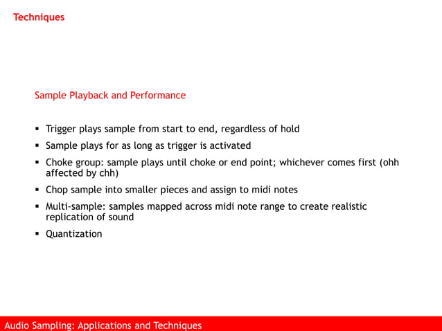 Audio Sampling: Application and Techniques | PDF