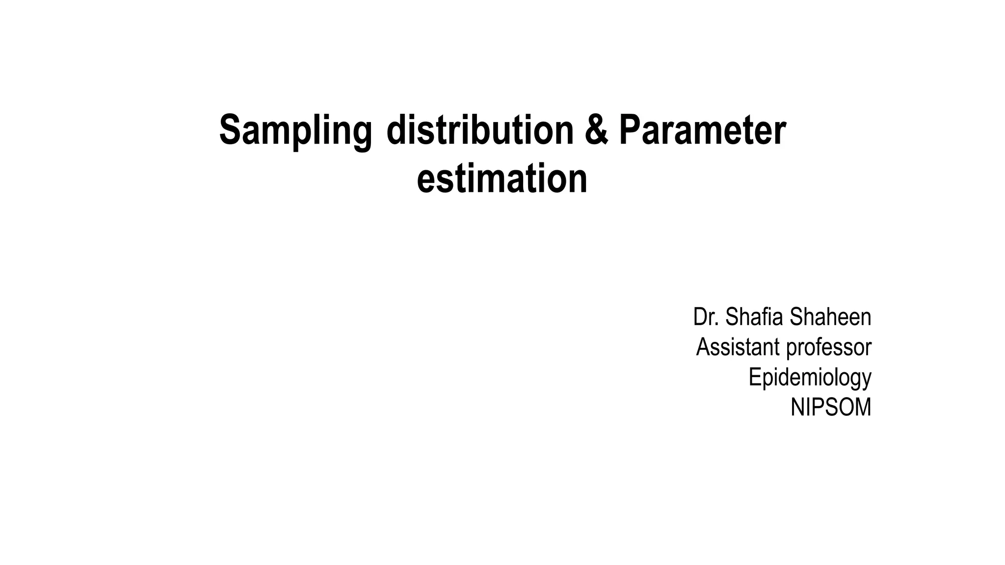 Sampling distribution.pptx | Physics | Science