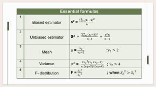 Fundamentals of Sampling Distribution and Data Descriptions | PPTX