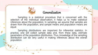 SAMPLING DISTRIBUTION ppt..pptx | Physics | Science