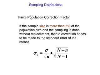 Chapter one on sampling distributions.ppt