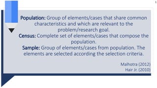 Methods of sample selection | PPT