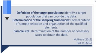 Methods of sample selection | PPT