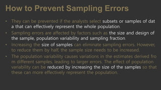 Errors in Sampling - Types, Examples and Concepts | PPTX