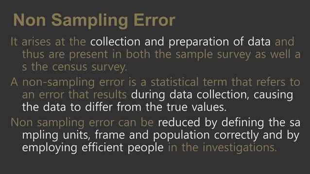 Errors in Sampling - Types, Examples and Concepts | PPTX | Science