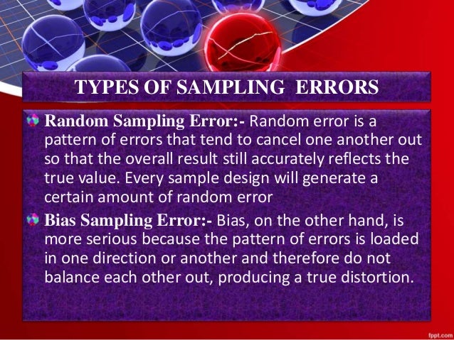 Sampling errors 8-12-2014