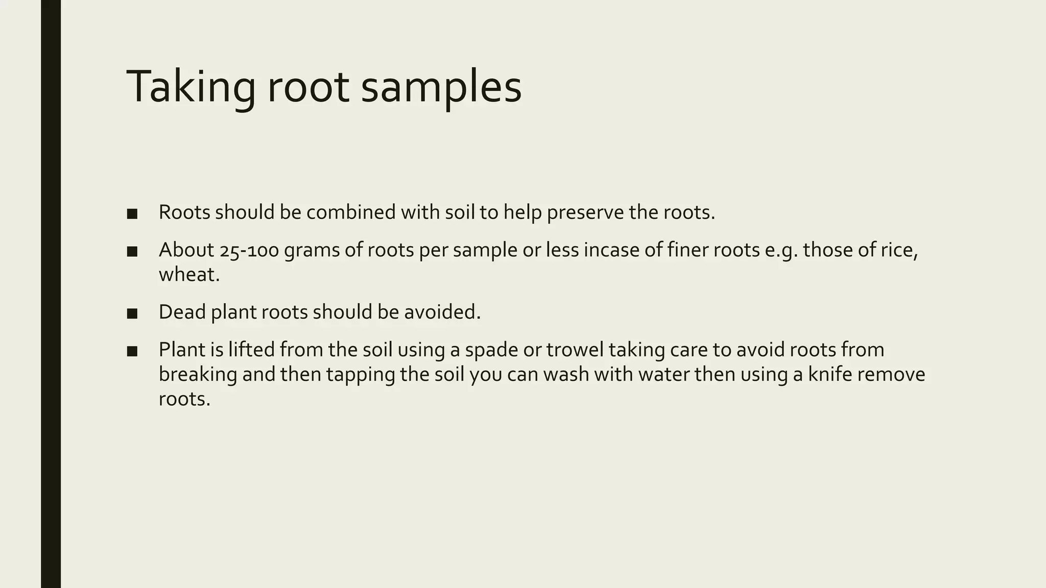 Sampling,extraction and identification of plant parasitic nematodes PPN ...