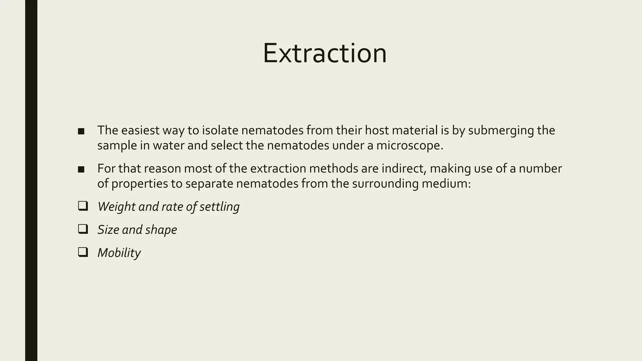 Sampling,extraction and identification of plant parasitic nematodes PPN ...