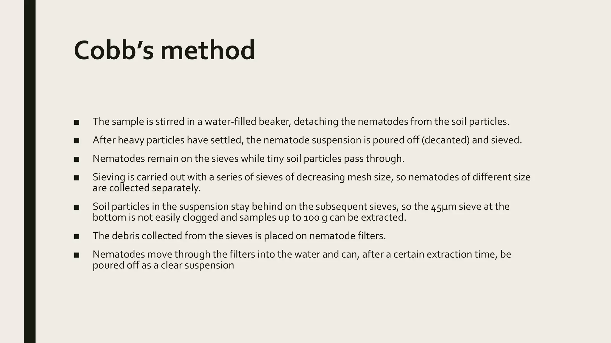 Sampling,extraction and identification of plant parasitic nematodes PPN ...