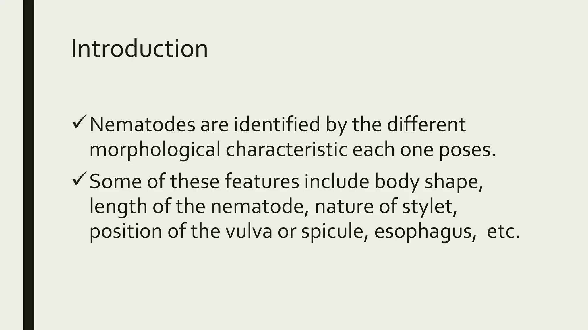 Sampling,extraction and identification of plant parasitic nematodes PPN ...