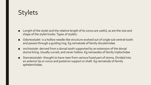Sampling,extraction and identification of plant parasitic nematodes PPN ...