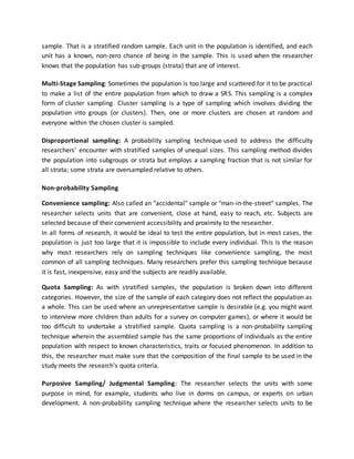 Sampling in Research | DOCX