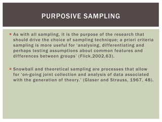 Purposive Sampling Example