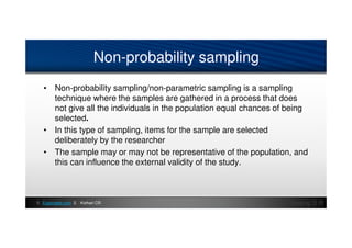 Sampling fundamentals | PPTX