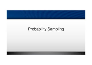 Sampling fundamentals | PPTX