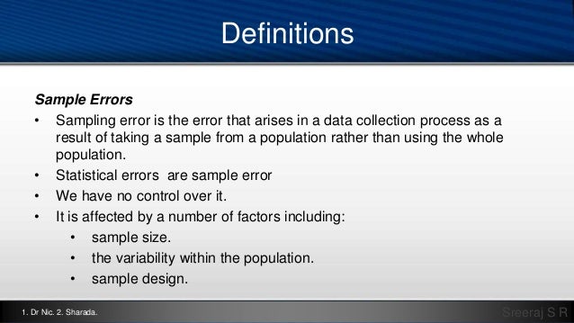 Sampling fundamentals