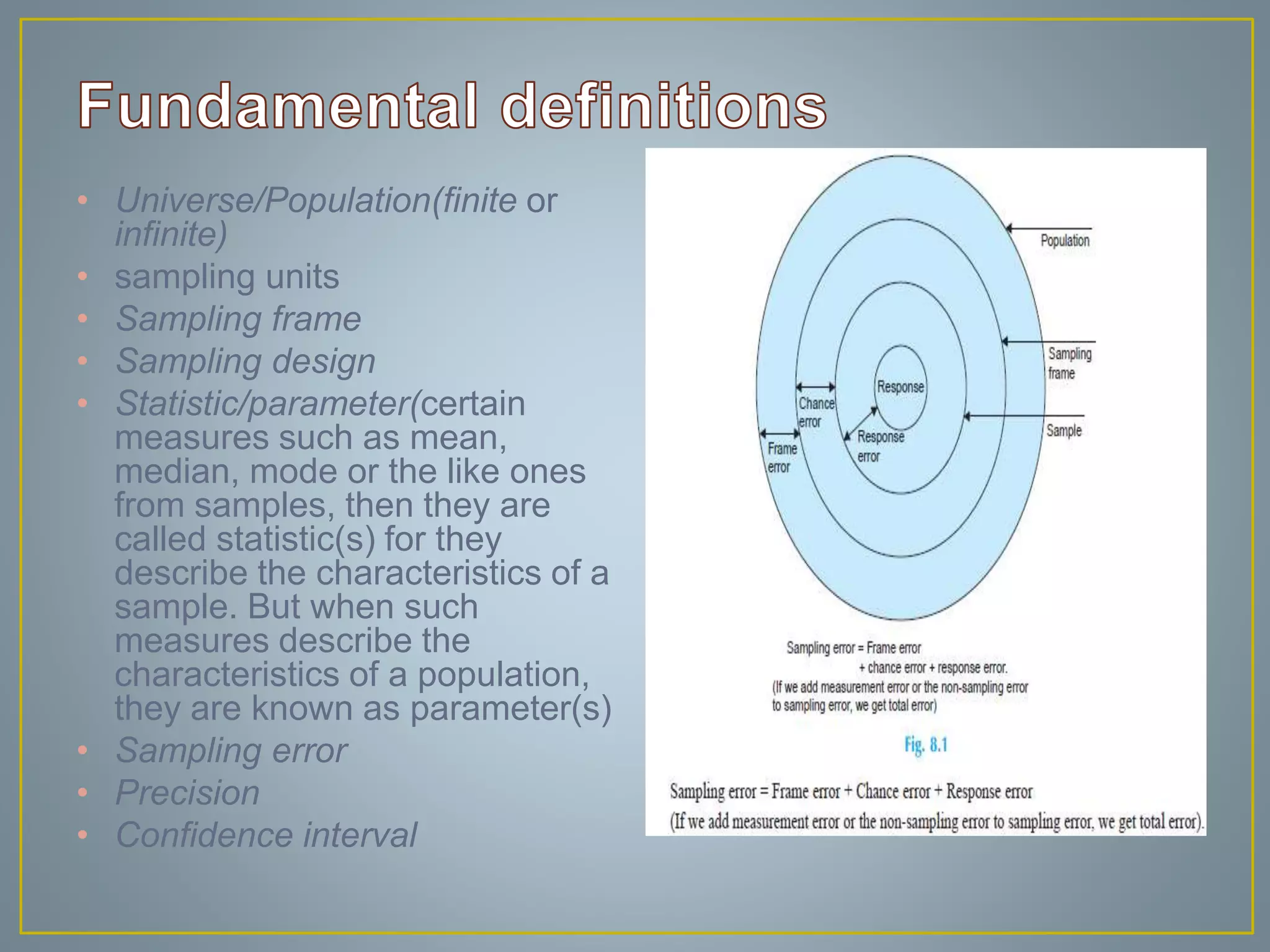 Sampling fundamentals | PPTX