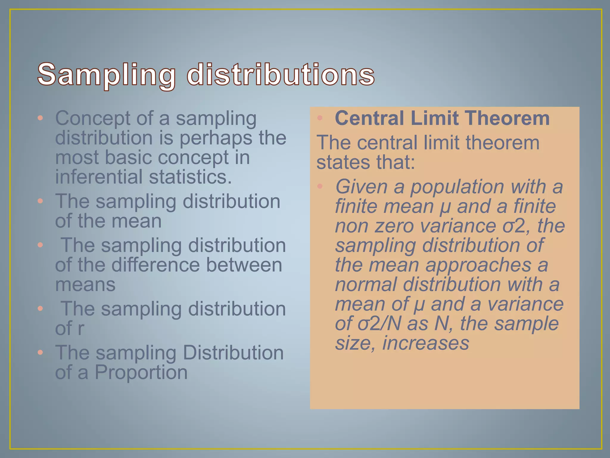Sampling fundamentals | PPTX