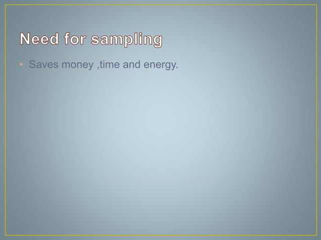 Sampling fundamentals | PPTX