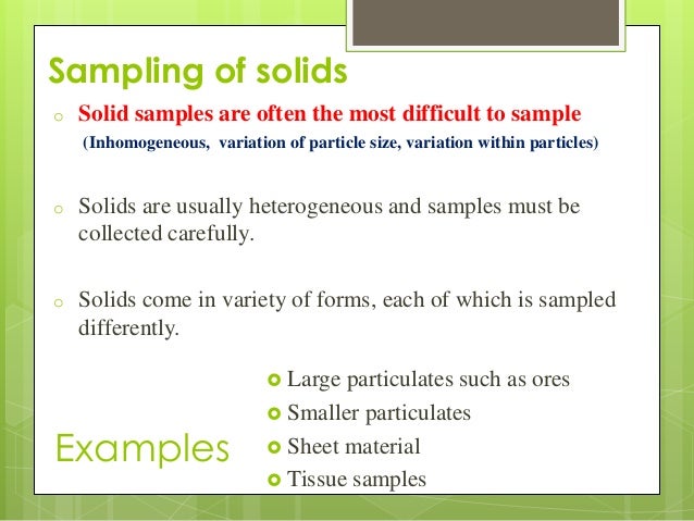 Sampling In Analytical Chemistry Sajjad Ullah 