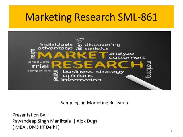 Sampling in Market Research | PPTX | Science