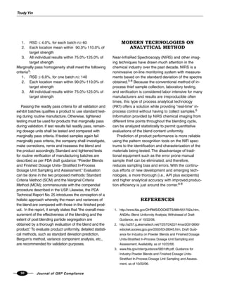 Sampling in process validation | PDF