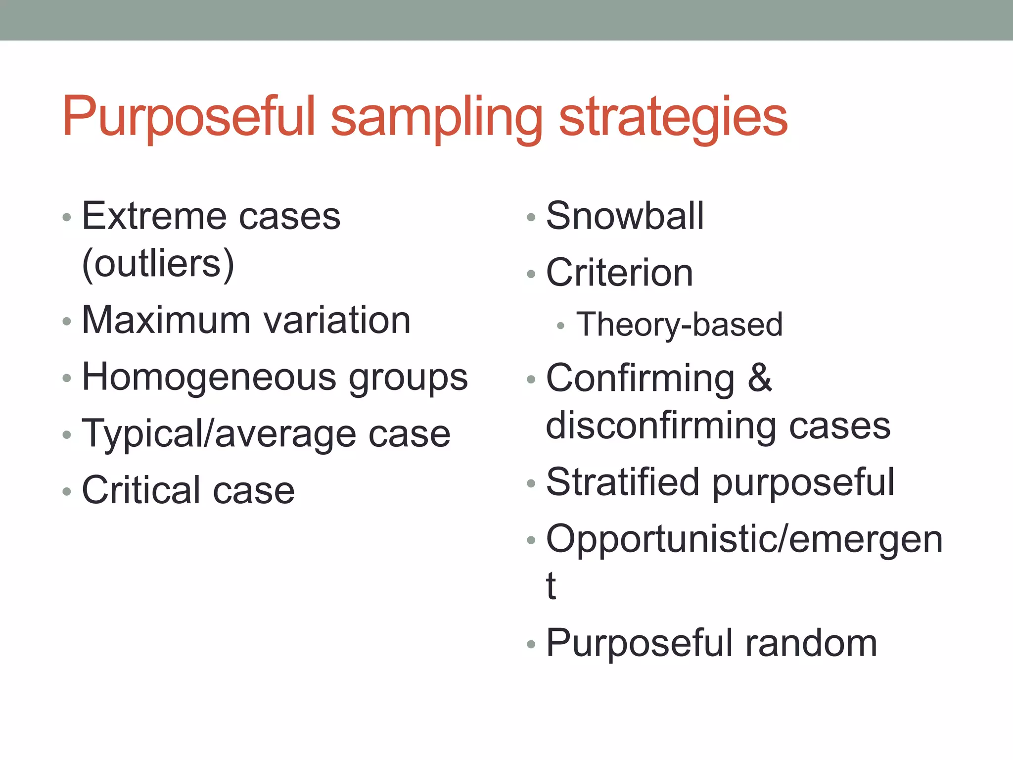 Sampling in qualitative research | PPTX