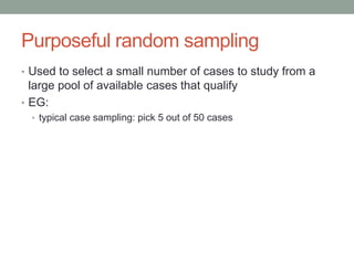 Sampling in qualitative research | PPTX