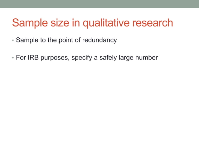Sampling in qualitative research | PPTX