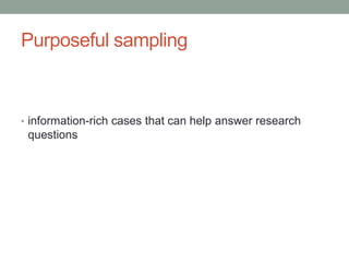 Sampling in qualitative research | PPTX