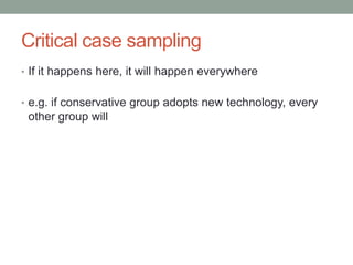 Sampling in qualitative research | PPTX