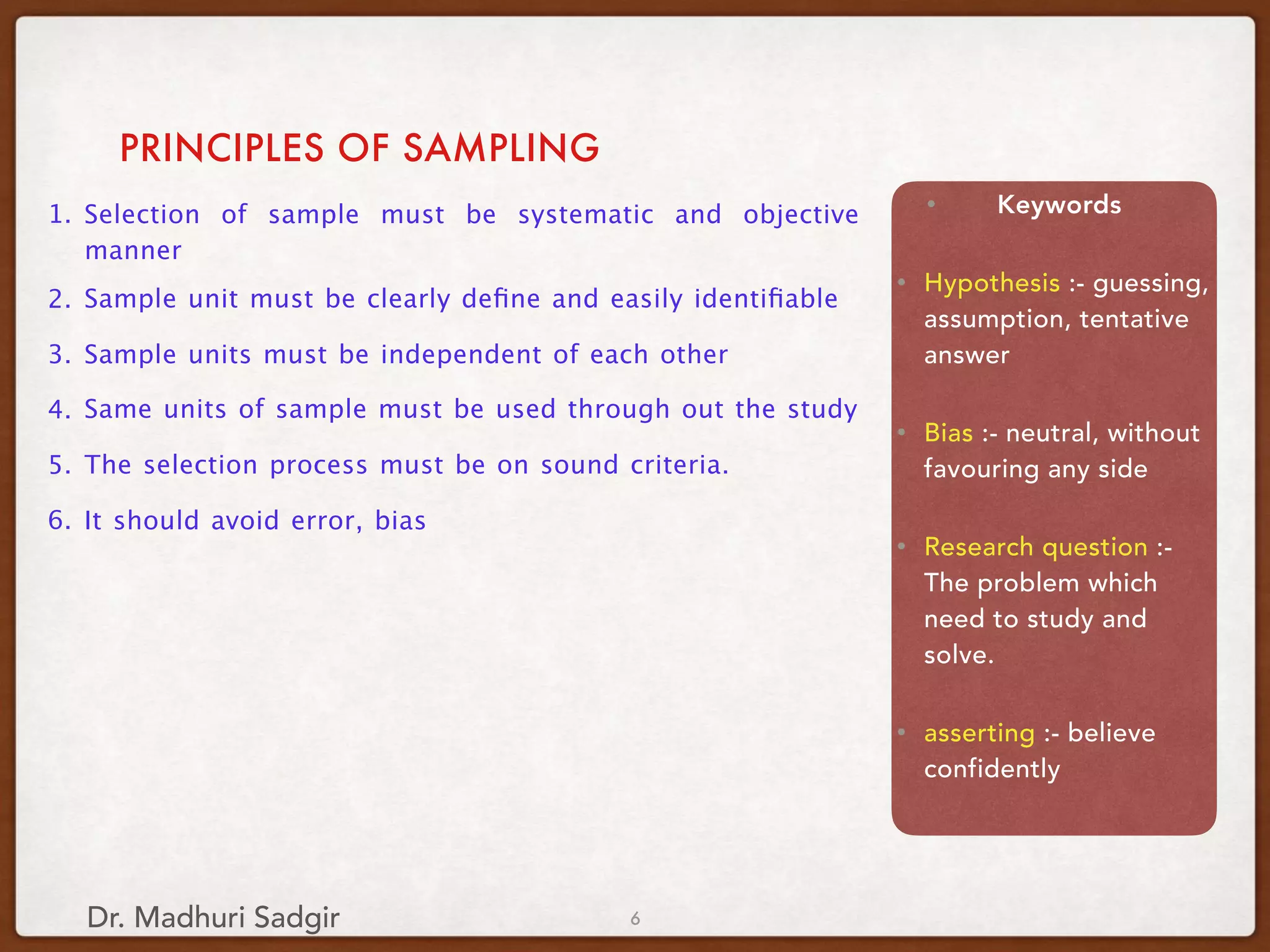 Sampling in research | PDF