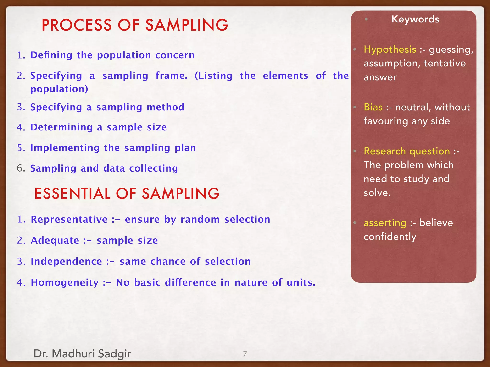 Sampling in research | PDF