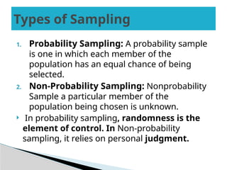sampling types power point presentation (BSc) | PPT | Free Download