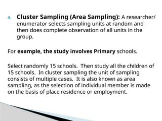 sampling types power point presentation (BSc) | PPTX