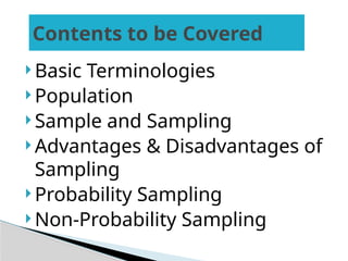 sampling types power point presentation (BSc) | PPT