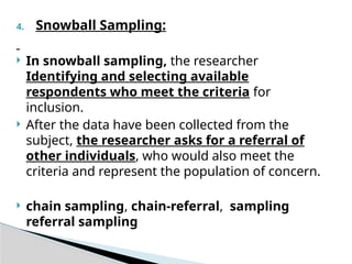 sampling types power point presentation (BSc) | PPT