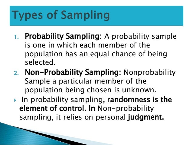Sampling & Its Types