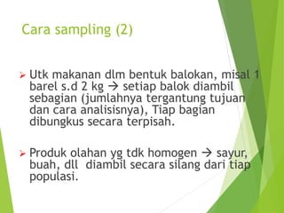 sampling makanan.ppt