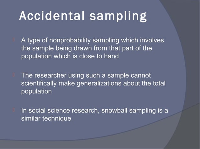 Sampling Methods