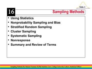 Sampling methods | PPT