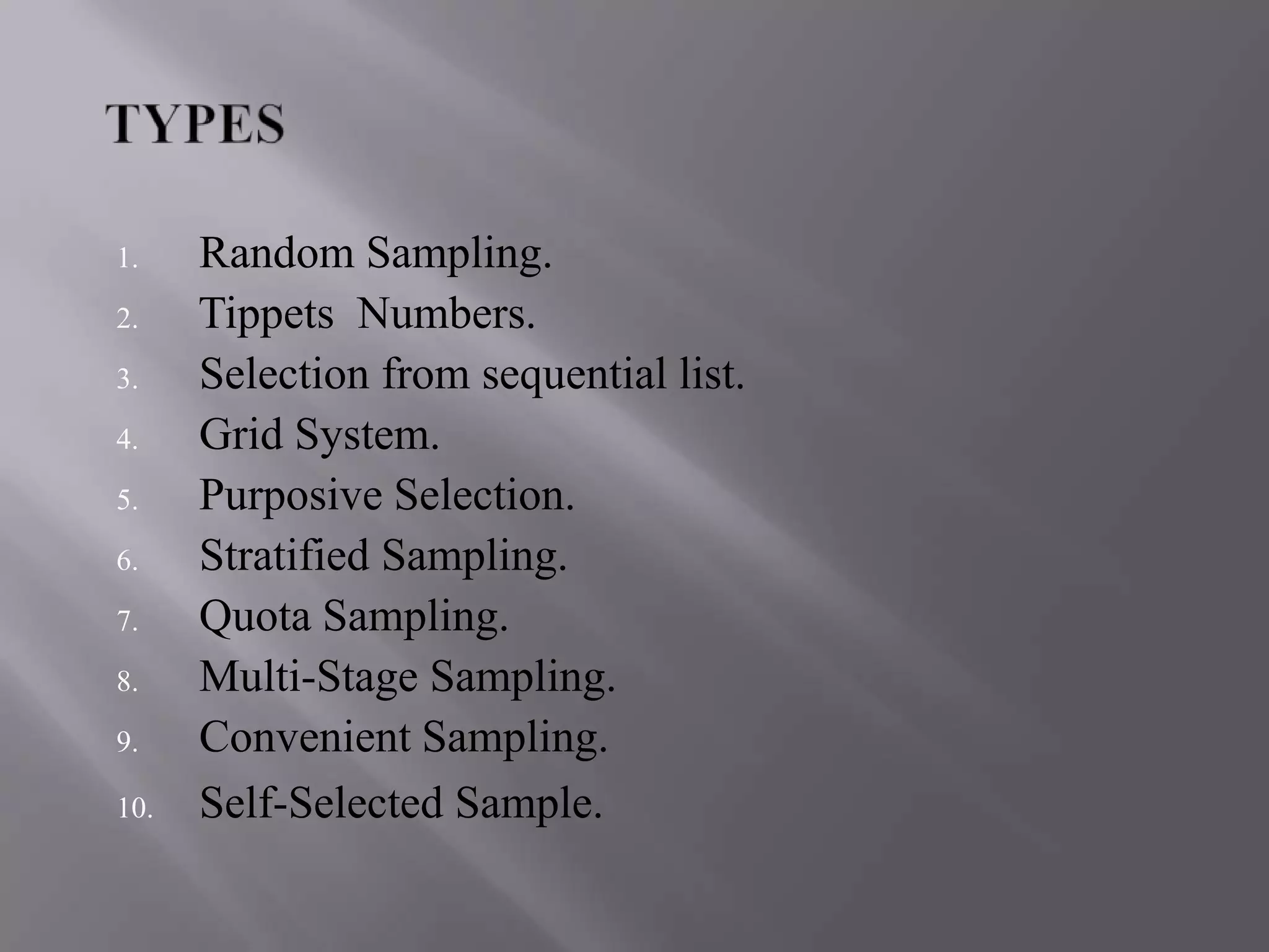 Sampling methods (Sociology) | PPTX