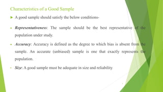 Sampling Methods and Characteristics of a Good Sample.pptx