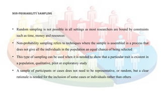 SAMPLING Methods and its types and various techniques | PPTX