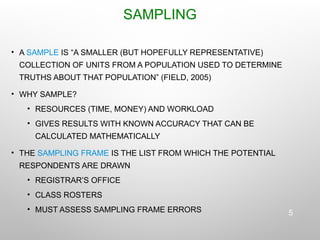 An introduction to Sampling methods .ppt