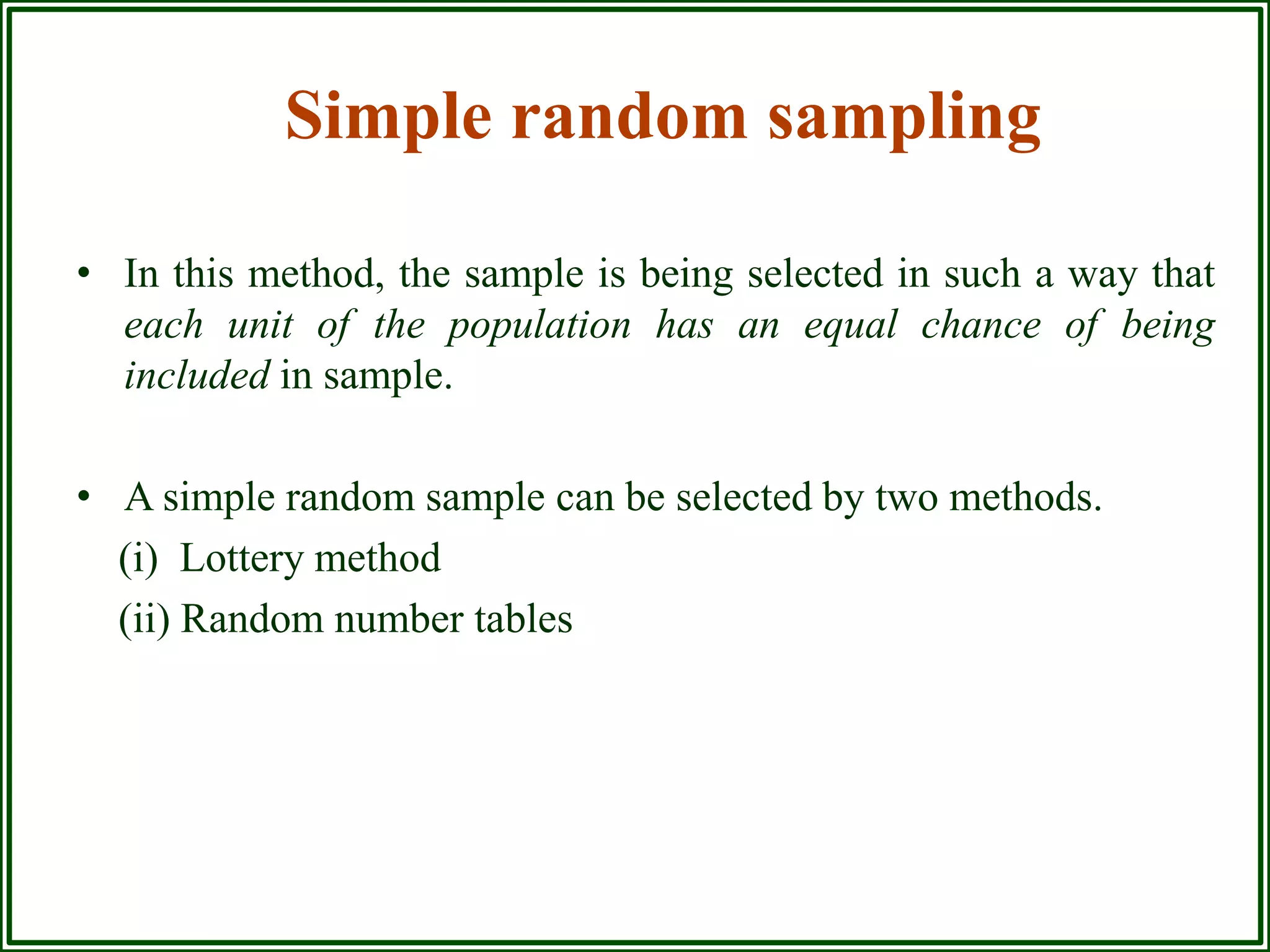 SAMPLING METHODS | PPTX