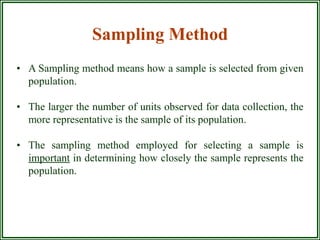 Sampling Methods Definition