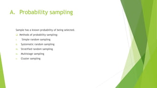 SAMPLING METHODS 5.pptx research community health | PPTX