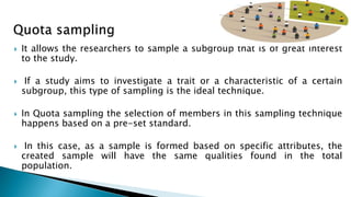 Sampling methods and its applications | PPTX
