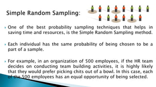 Sampling methods and its applications | PPTX